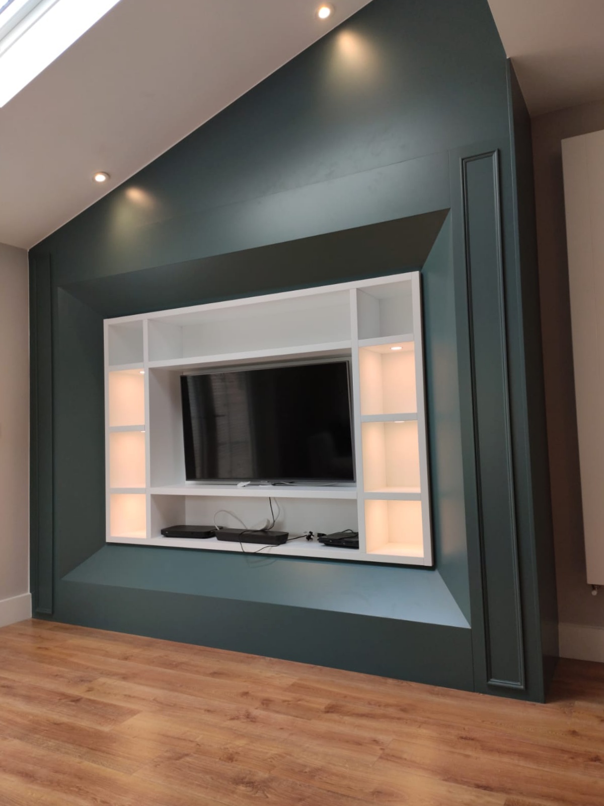 Custom TV Unit with Integrated Lighting - Bespoke TV and Media Units ...