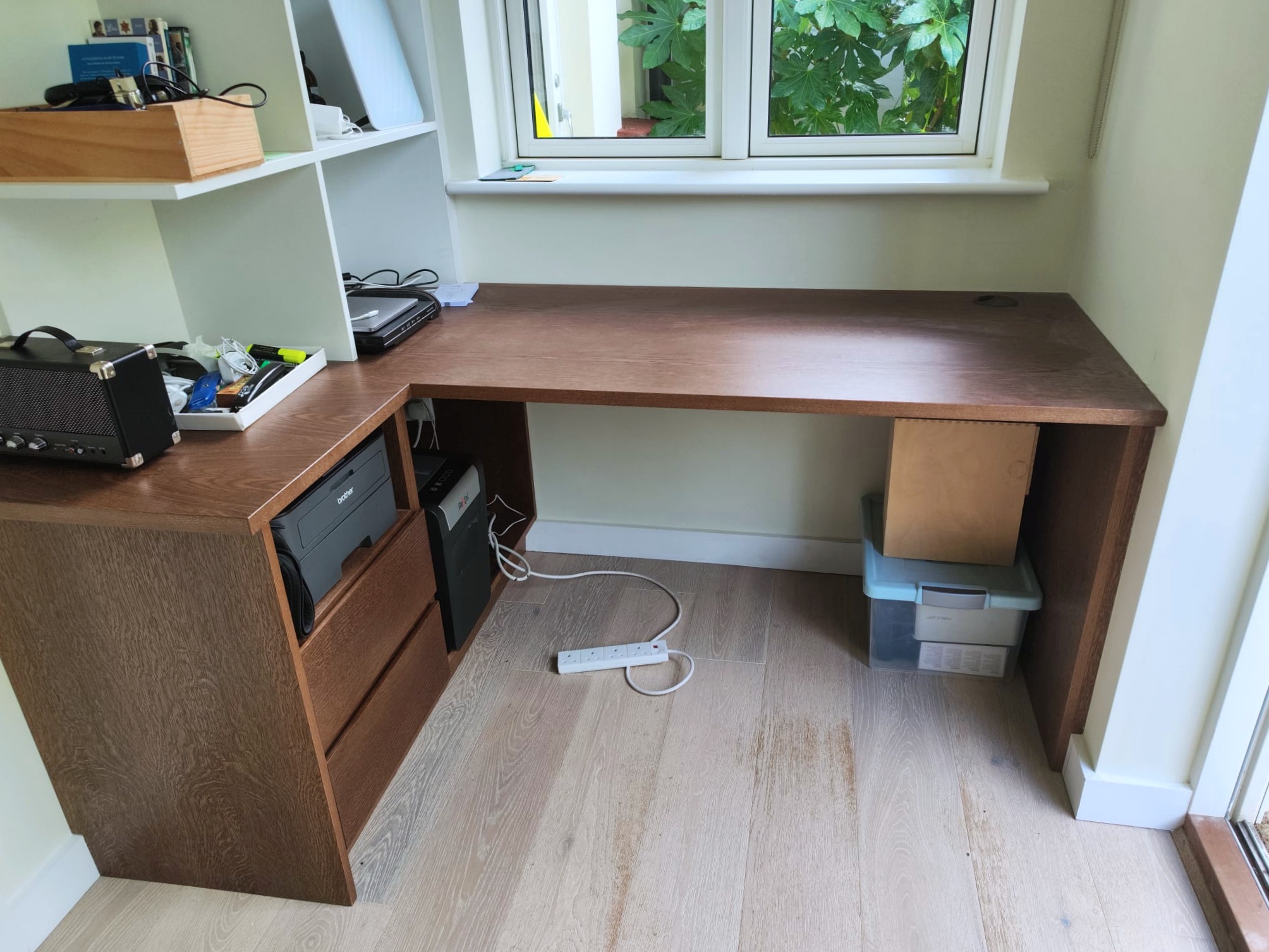 Custom Desk with Shelving - Bespoke Office Furniture Ireland - Custom ...