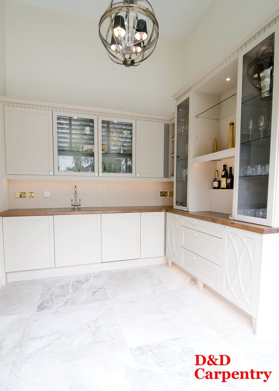 Bespoke Kitchenette with a Drinking Bar - Custom Kitchens Ireland