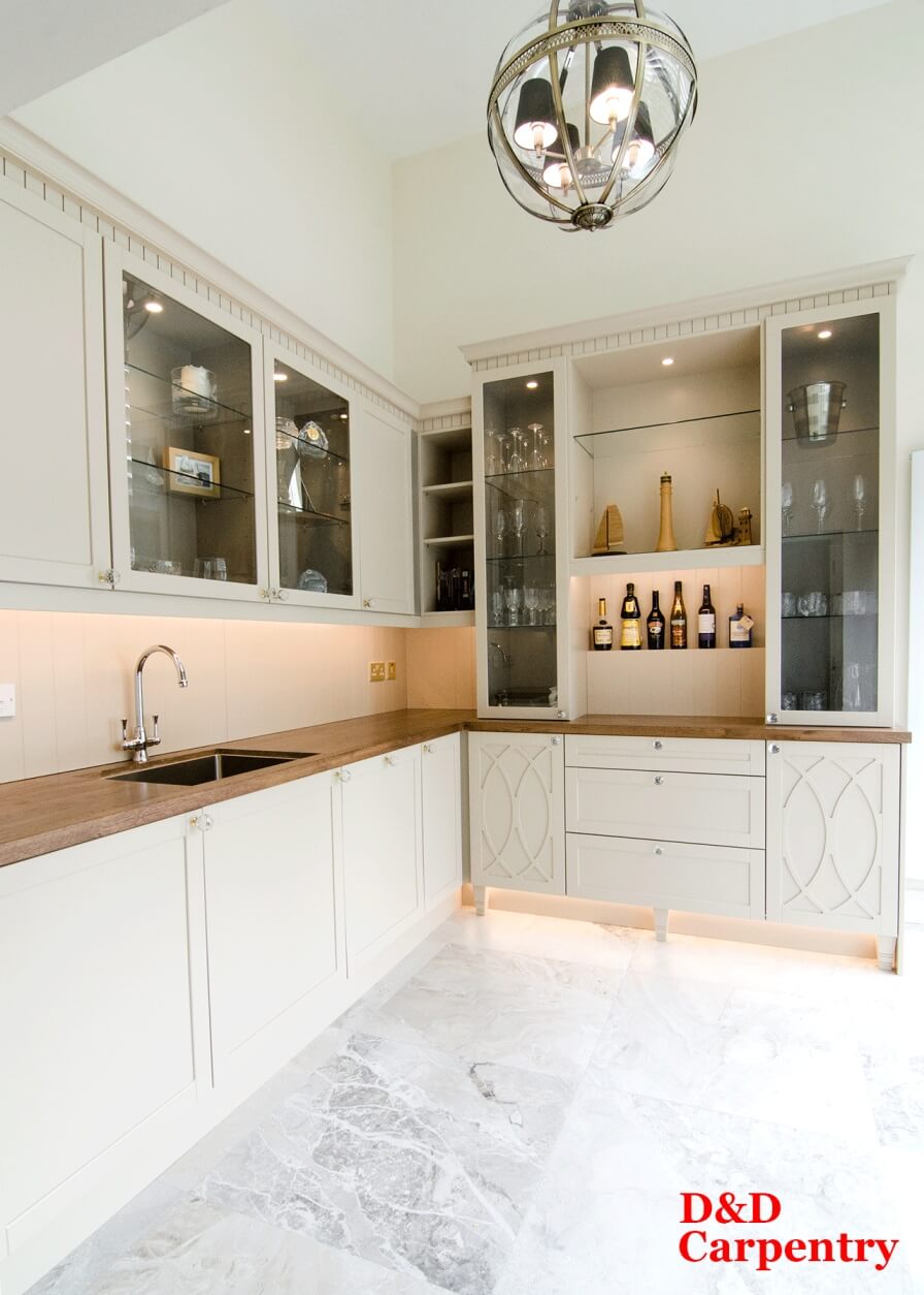 Bespoke Kitchenette with a Drinking Bar - Custom Kitchens Ireland